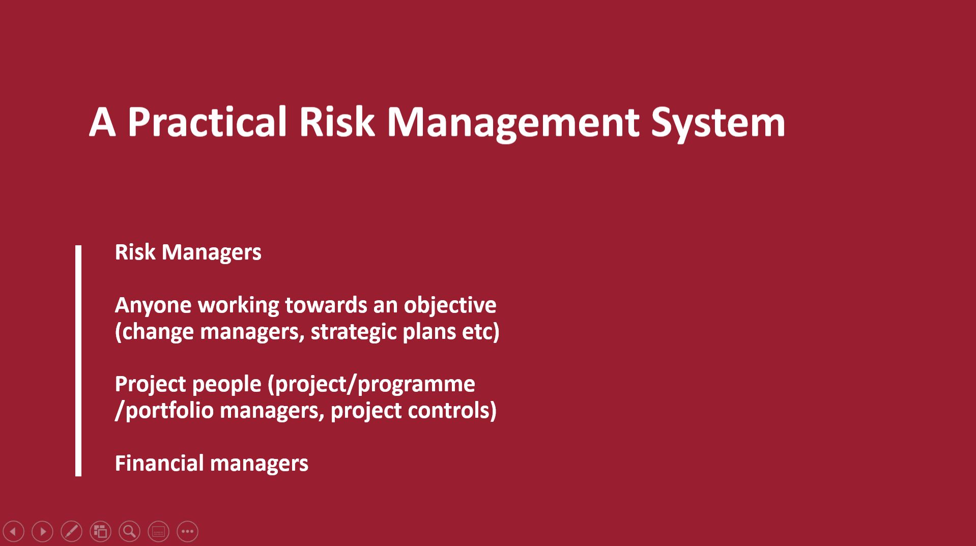 A Practical Risk Management System - RiskTools